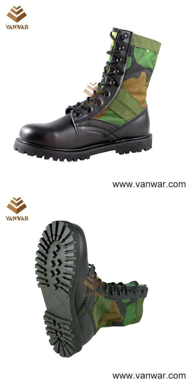 Combat Camo Fabric Military Camouflage Boots (CMB010)